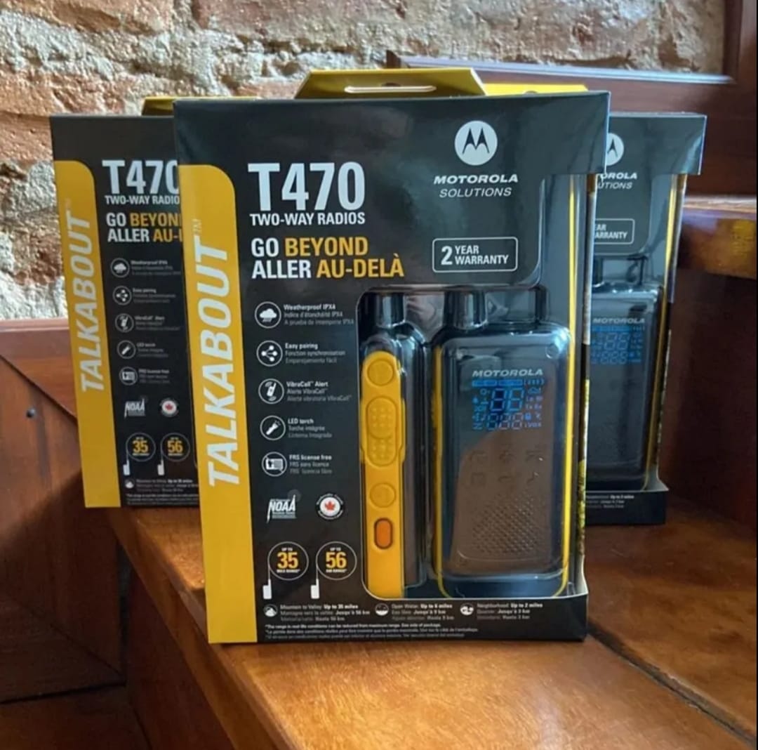 RADIO WALKIE TALKIE MOTOROLA T470 2 VIAS COMUNICACION ABIERTA ...